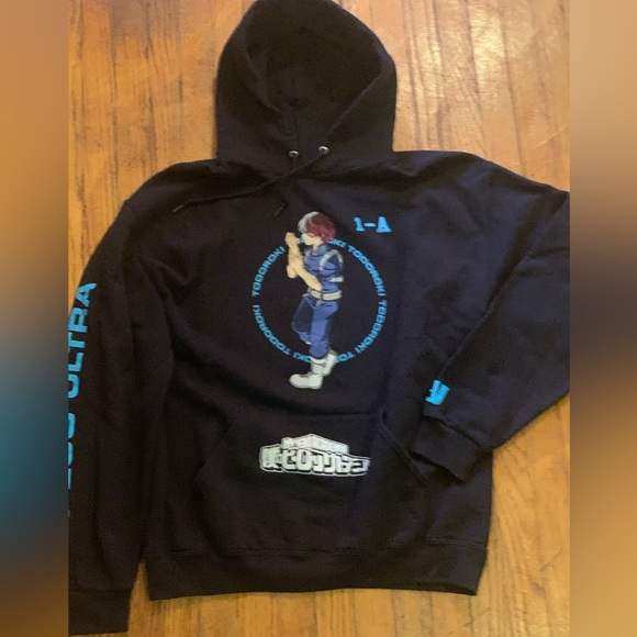 Hot Topic | Tops | My Hero Academia Todoroki Graphic Hoodie Hot Topic ...